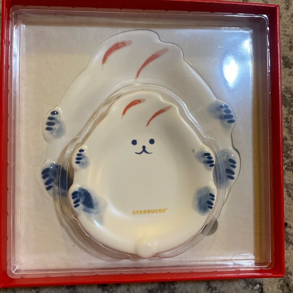 Starbucks | Dining | Starbucks China Rabbit Bunny Blue Plate Set 223 ...